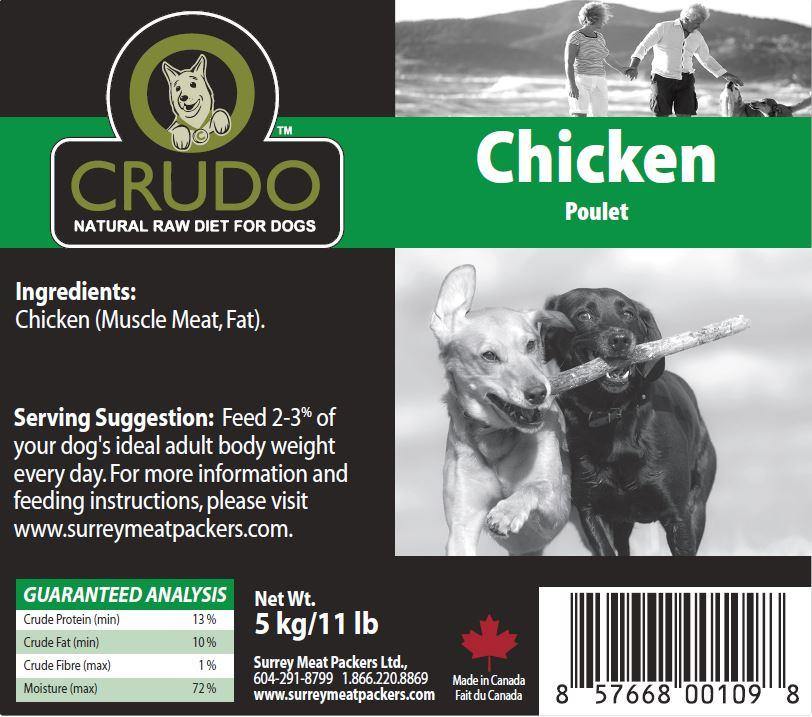 Crudo Plain Chicken (No bone, block format)